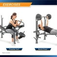 Marcy Standard Weight Bench, Butterfly Attachment & Leg Developer ...