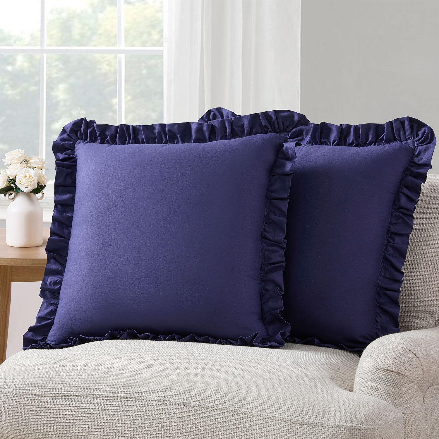 Draper James 2-Pack Solid Ruffle Decorative Pillows - Samsclub.com