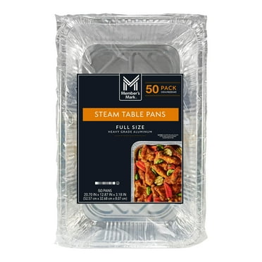 Member's Mark Full Size Aluminum Steam Table Pans, 18 ct. - Samsclub.com