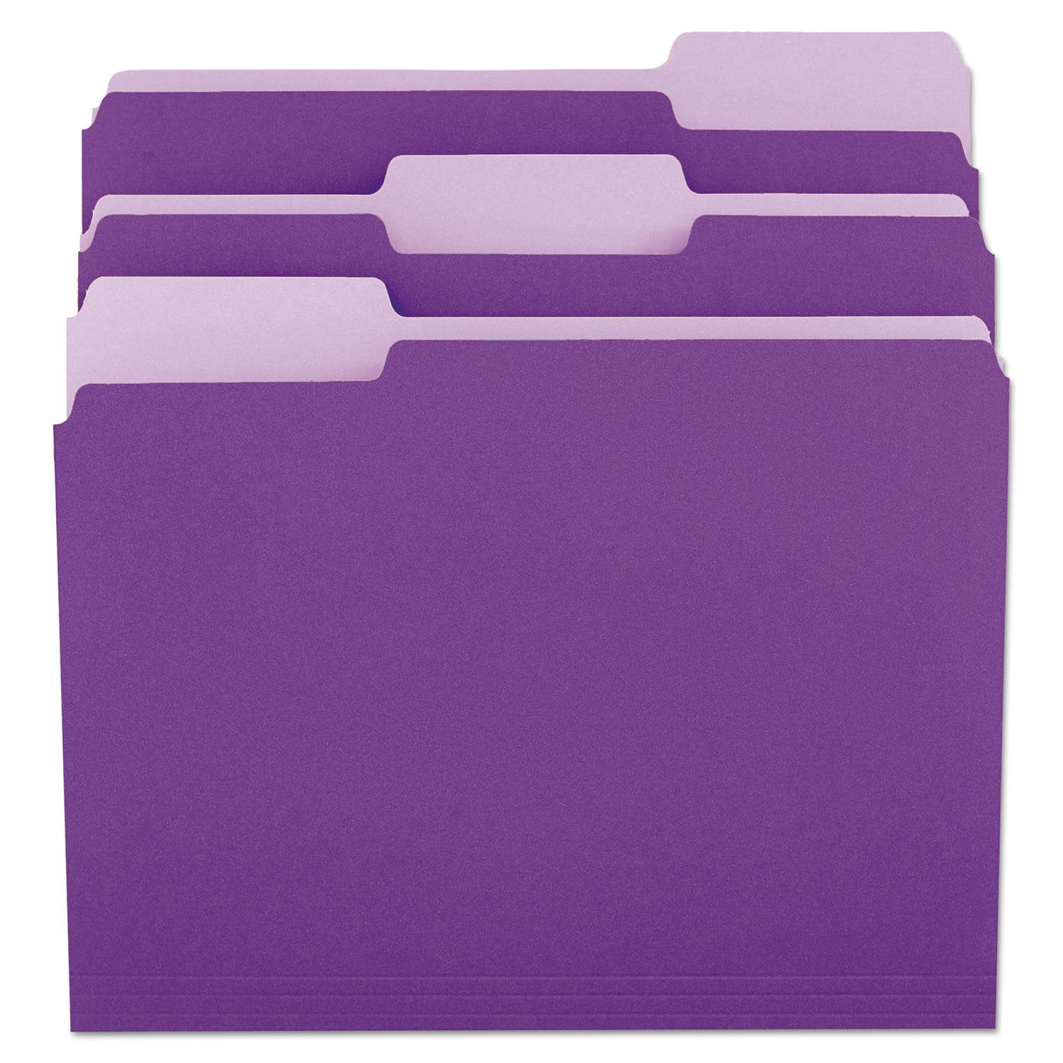 Universal File Folders, 1/3 Cut One-Ply Top Tab, Letter, 100/Box ...
