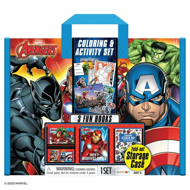 Marvel Coloring & Activity Tri-Fold Storage Case by Bendon Publishing ...