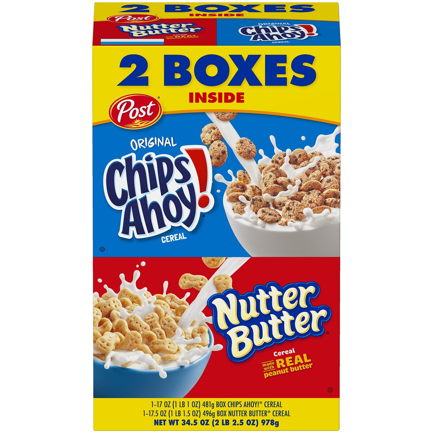 Post Chips Ahoy and Nutter Butter Variety Pack (34.5 oz., 2 pk ...