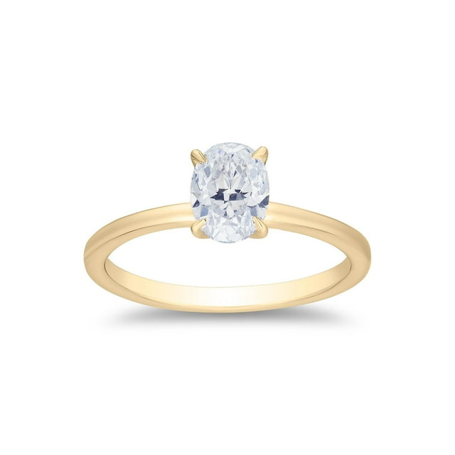 Oval Cut Solitaire Diamond Ring in 18K Gold - Samsclub.com