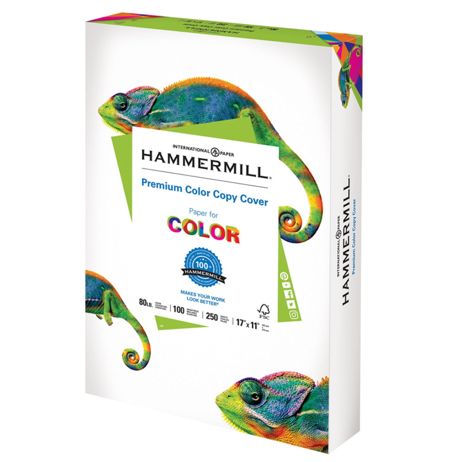 Hammermill - Color Copy Digital Cover Stock, 11 x 17, White - 250 ...