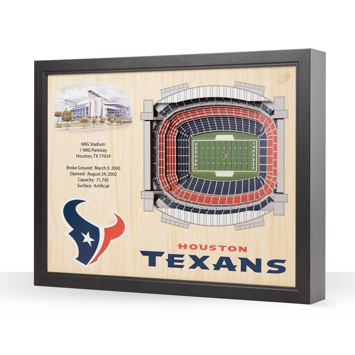 YouTheFan NFL 25.5" x 19.5" 25-Layer Stadium View 3D Wall Art ...