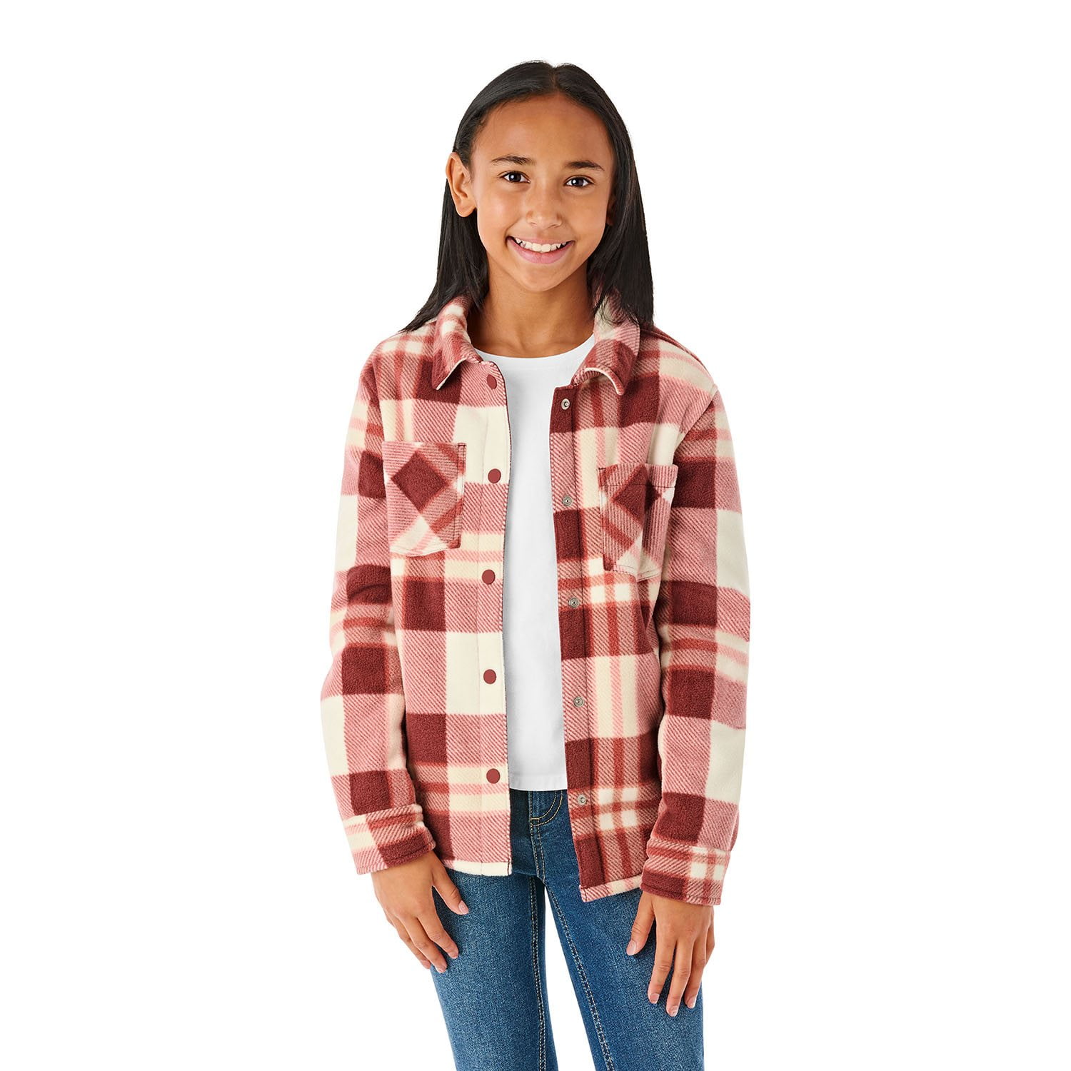 Member's Mark Girls Sherpa Lined Shacket - Samsclub.com
