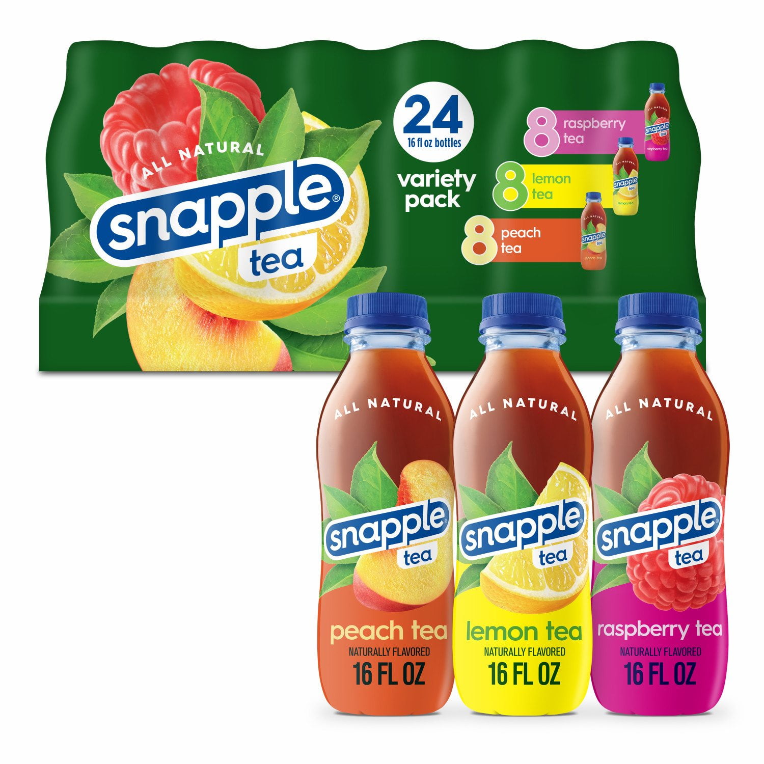 Snapple Tea Variety Pack, 16 fl. oz., 24 pk.