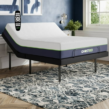 LulaaBED 12" Soft & Firm Flippable Memory Foam Mattress & Adjustable ...