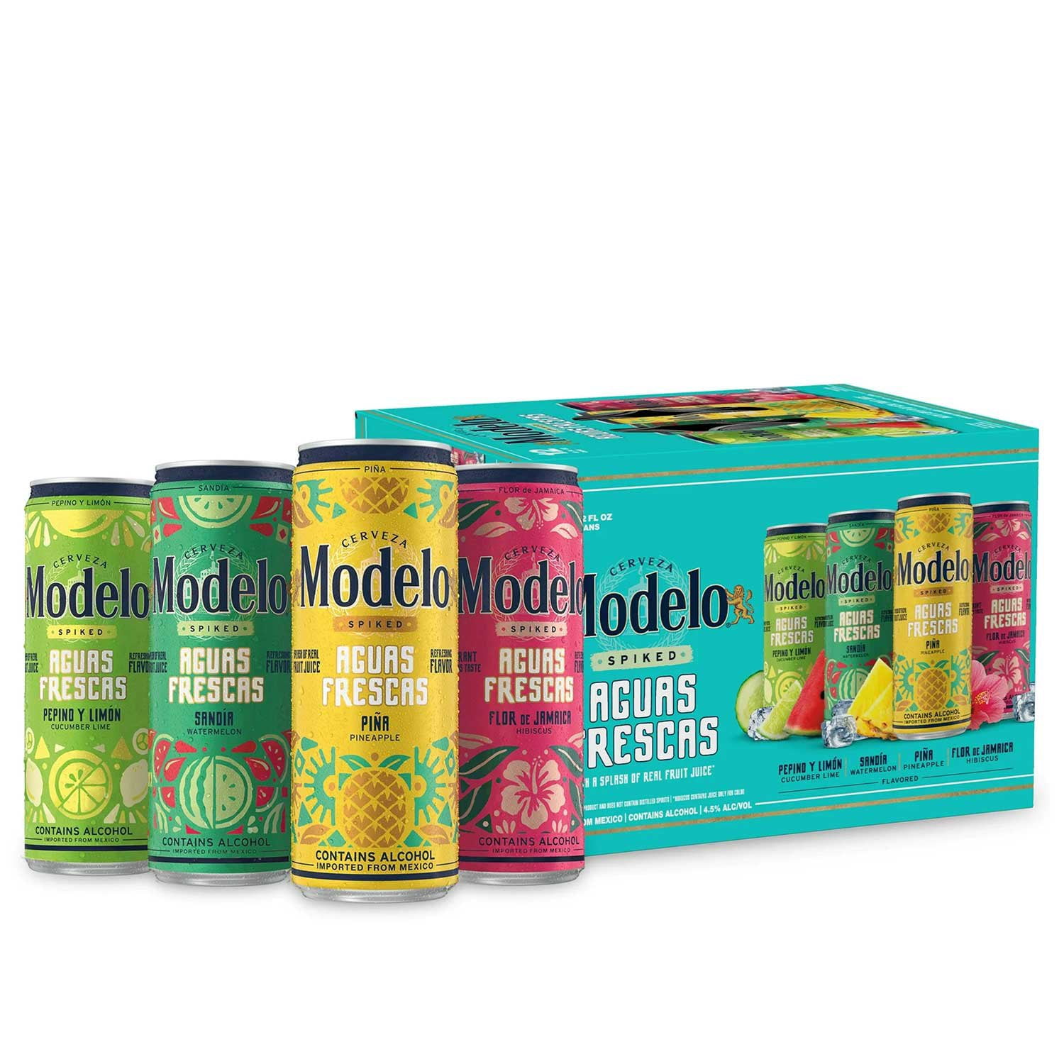Modelo Spiked Aguas Frescas Variety Pack, 12 fl. oz. can, 12 pk ...