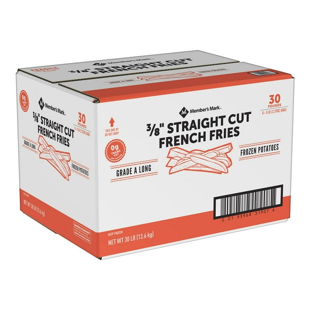 Member's Mark Frozen Straight Cut French Fries, Bulk Wholesale Case (30 ...