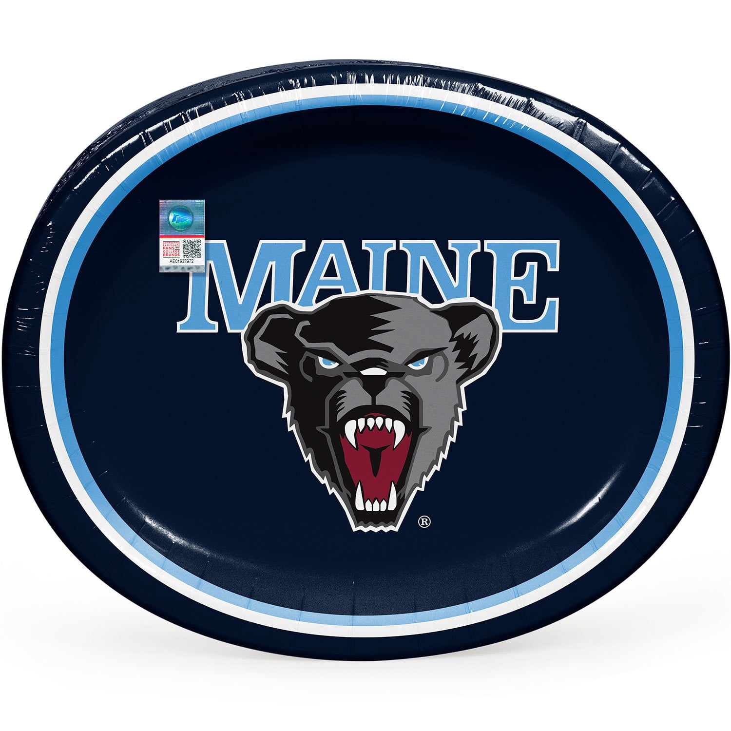 NCAA Oval Paper Plates, 10" x 12", 50 ct., Choose Team - Samsclub.com