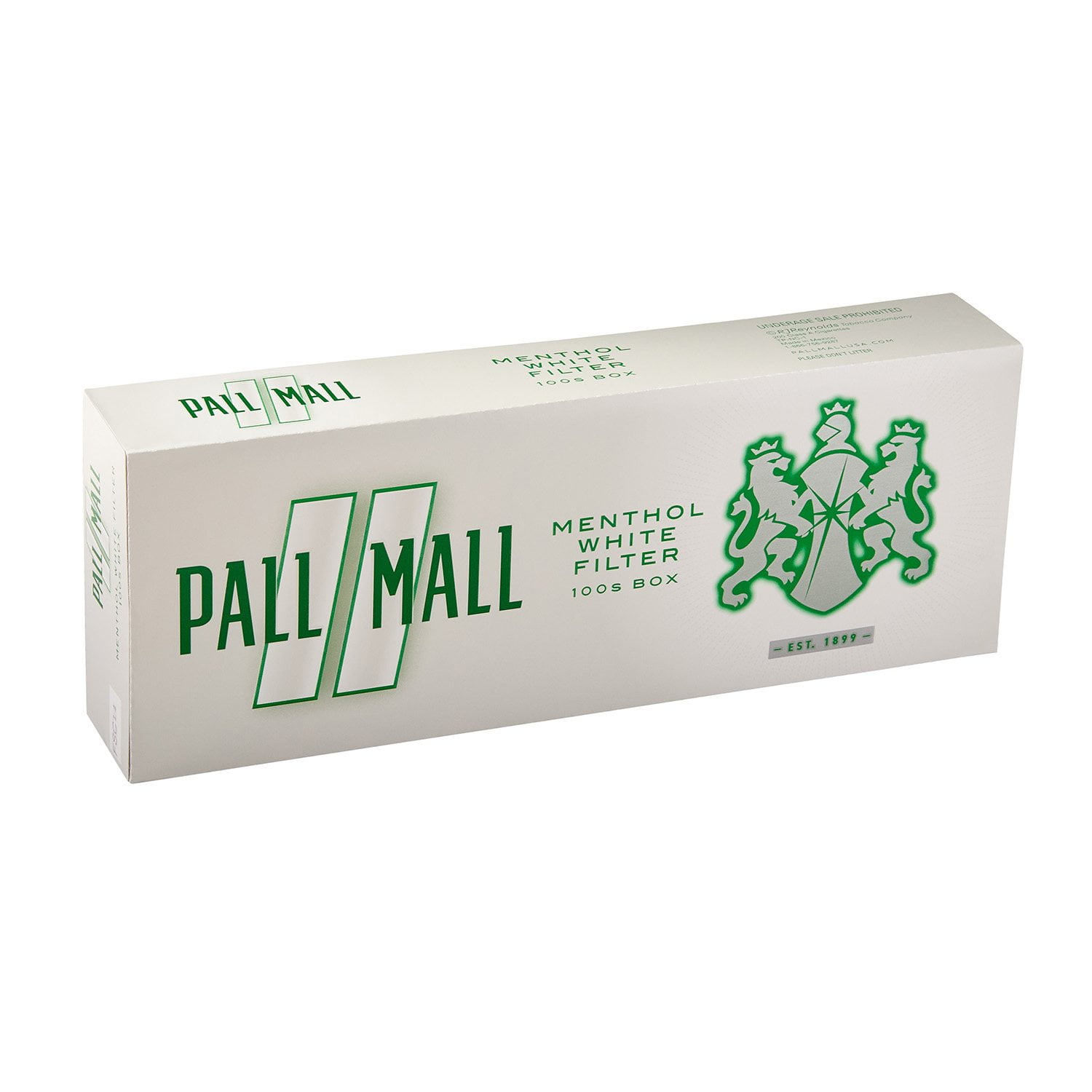 Pall Mall White Menthol 100 Box Cigarettes, 20 ct., 10 pk. - Customer ...