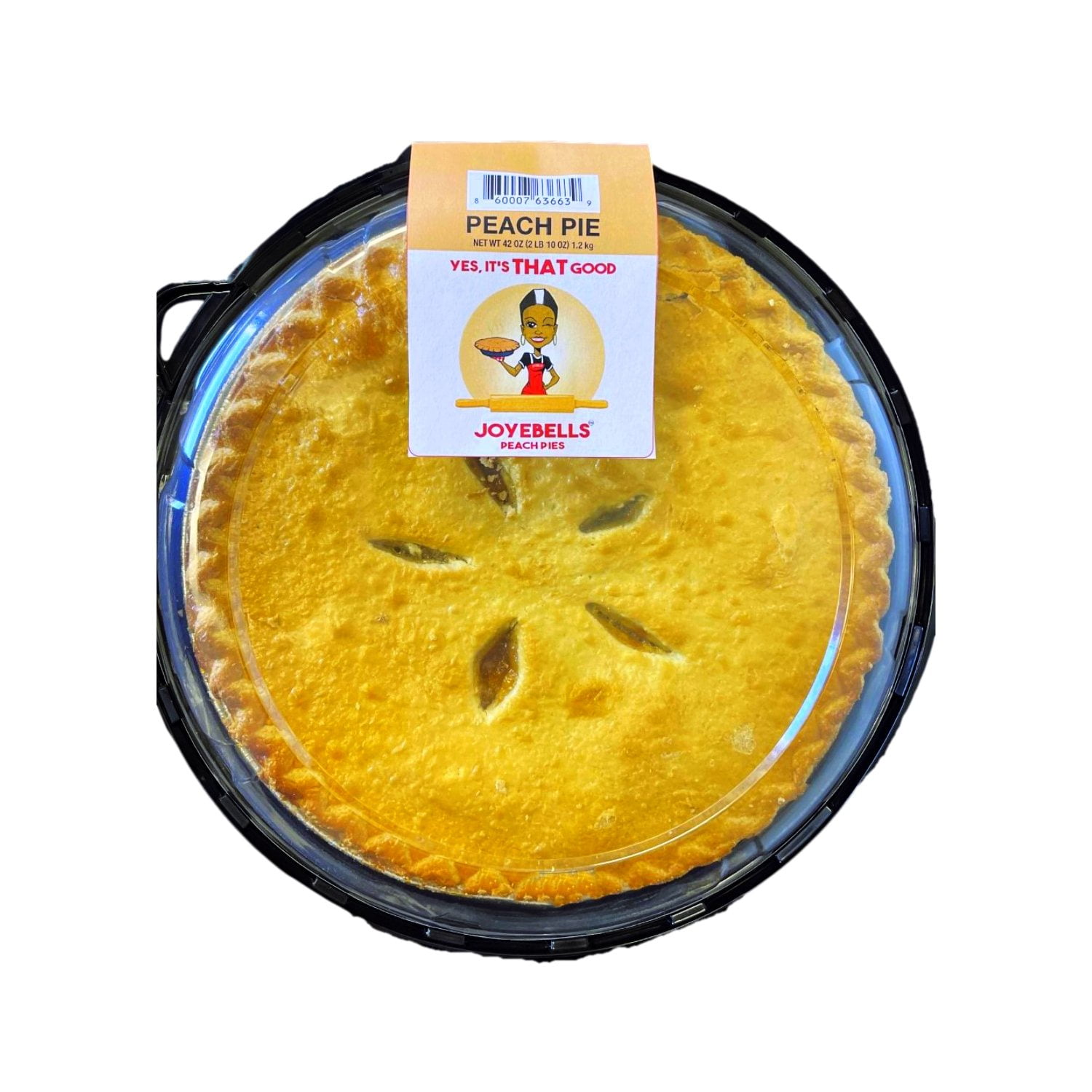 Joyebells Southern Double Crust Peach Pie (42 oz.) - Samsclub.com