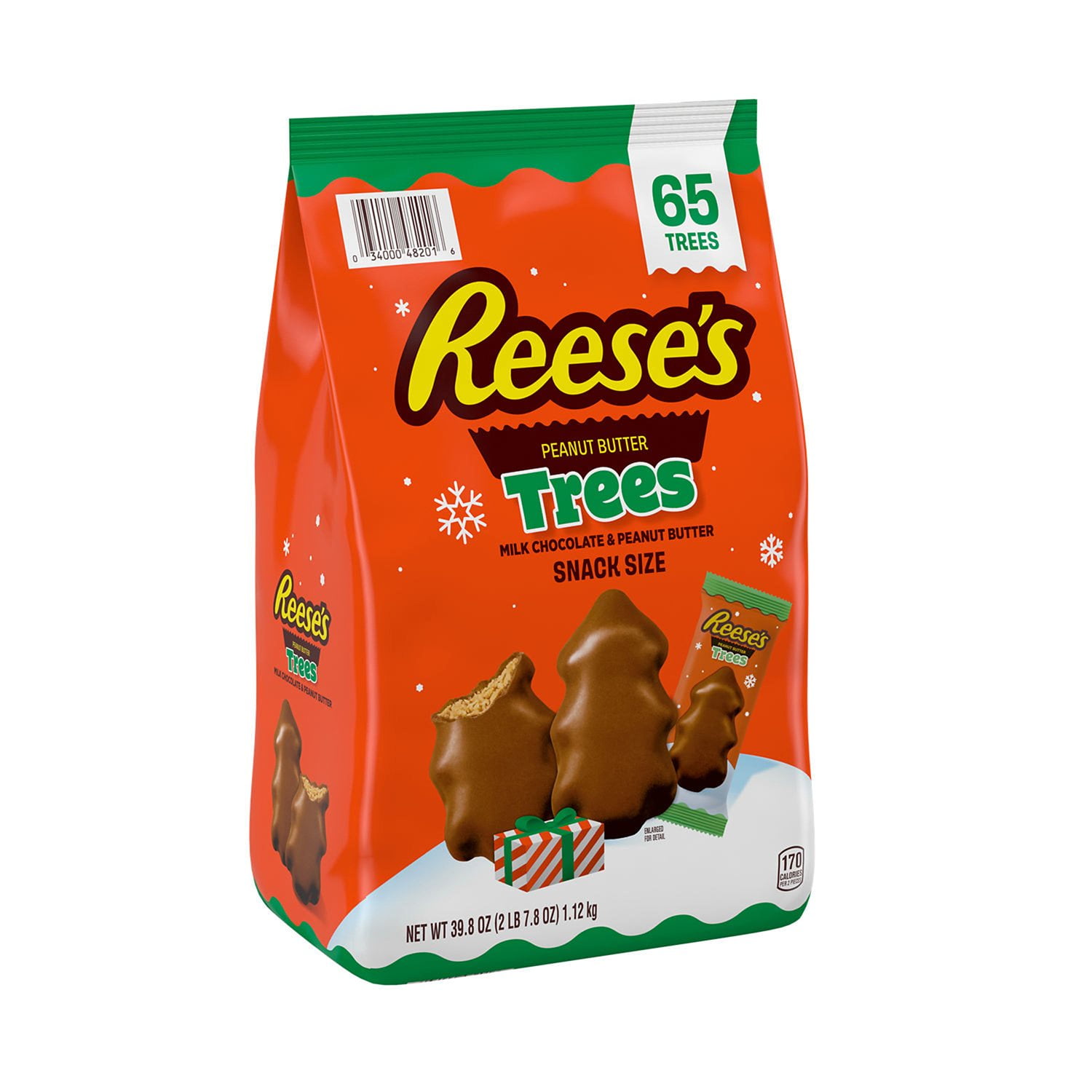 REESE'S Christmas Milk Chocolate Peanut Butter Trees, 65 pcs ...