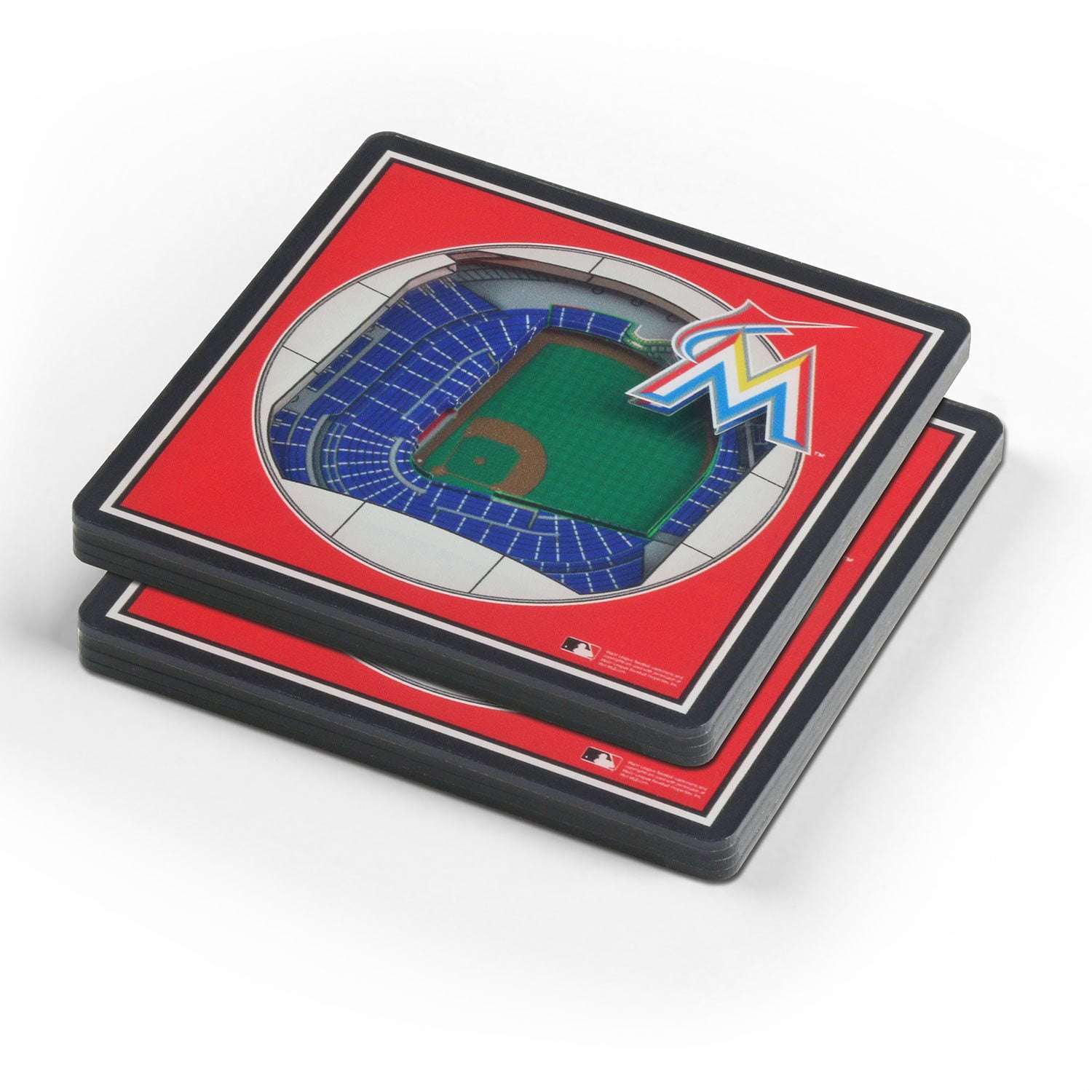 YouTheFan MLB 3D Stadium View Coasters, Assorted Teams - Samsclub.com