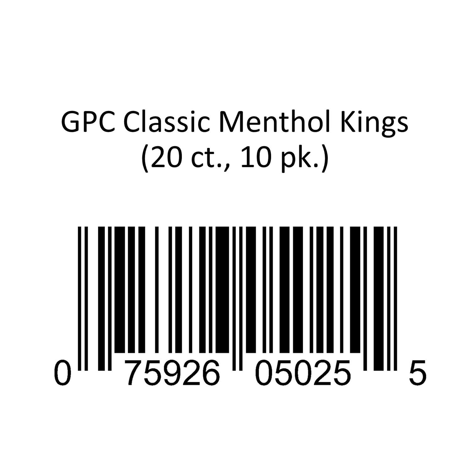 GPC Classic Menthol Kings 20 ct., 10 pk. - Samsclub.com
