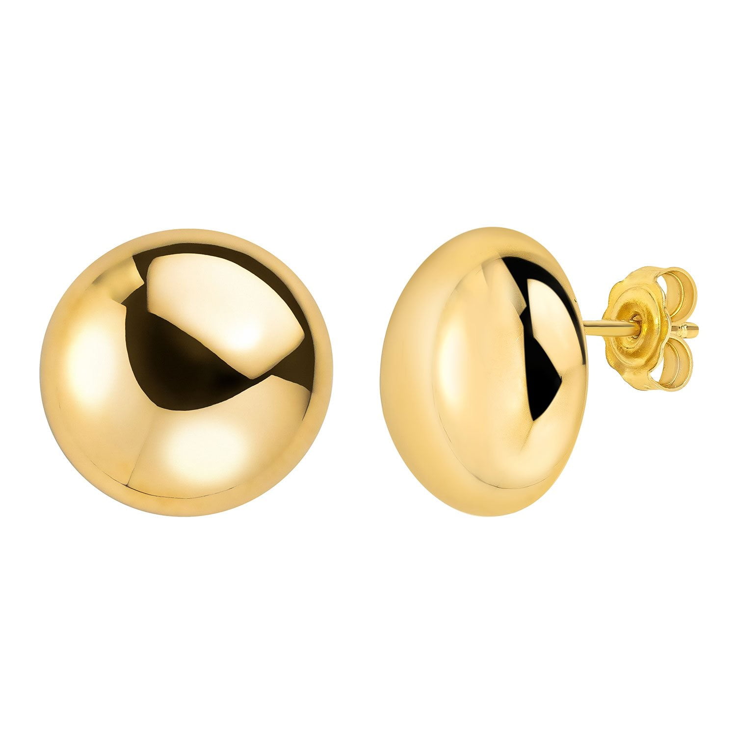 Round Dome Stud Earrings in 14K Gold - Samsclub.com