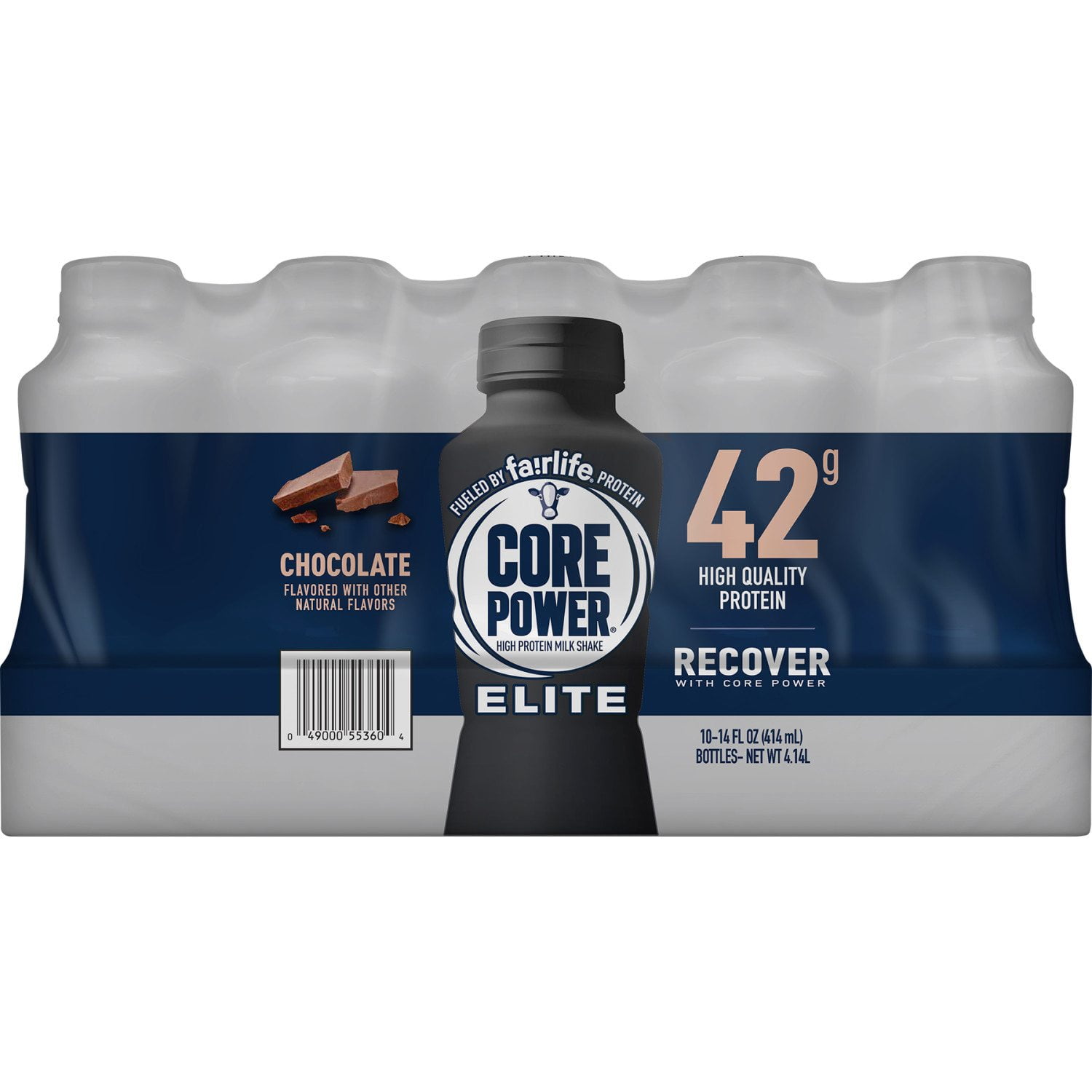 Fairlife Core Power Elite 42g Protein Shake, Chocolate, 14 fl. oz., 10 ...