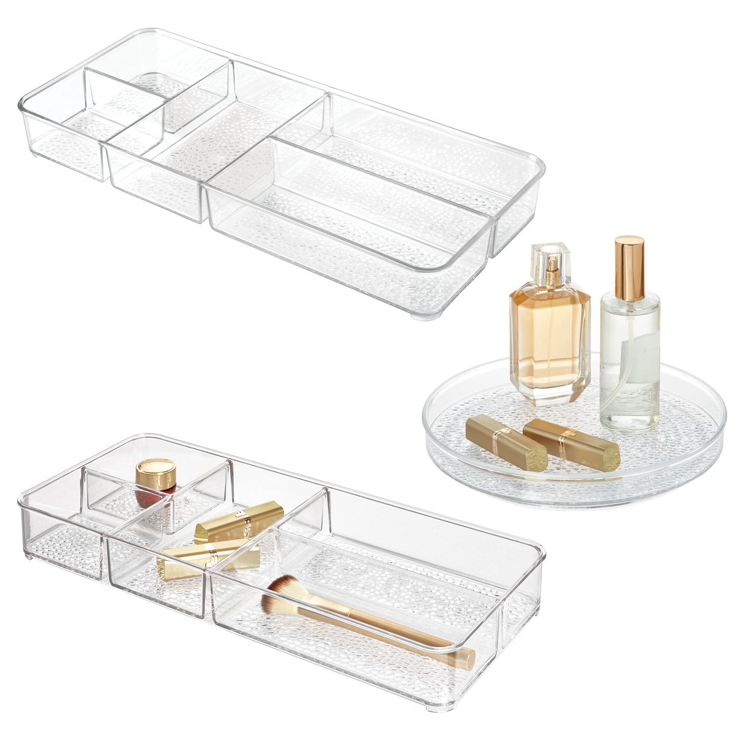 iDesign 3-Piece Makeup Storage Set - Includes a Lazy Susan & Drawer ...