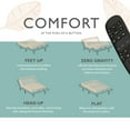 LulaaBED 12" Soft & Firm Flippable Memory Foam Mattress & Adjustable ...