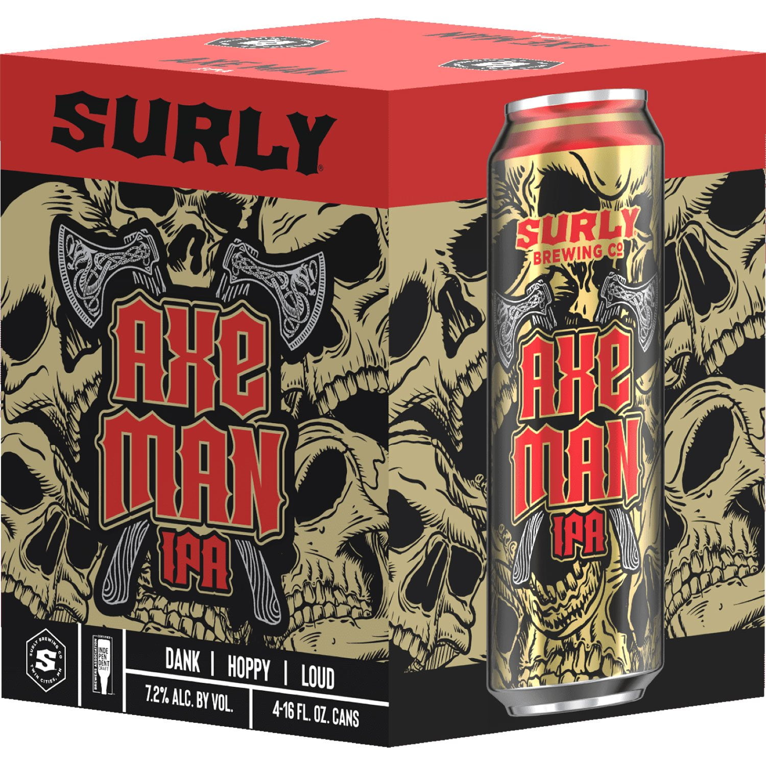 Surly Axeman IPA Ale Beer, 16 fl. oz. can, 4 pk. - Samsclub.com