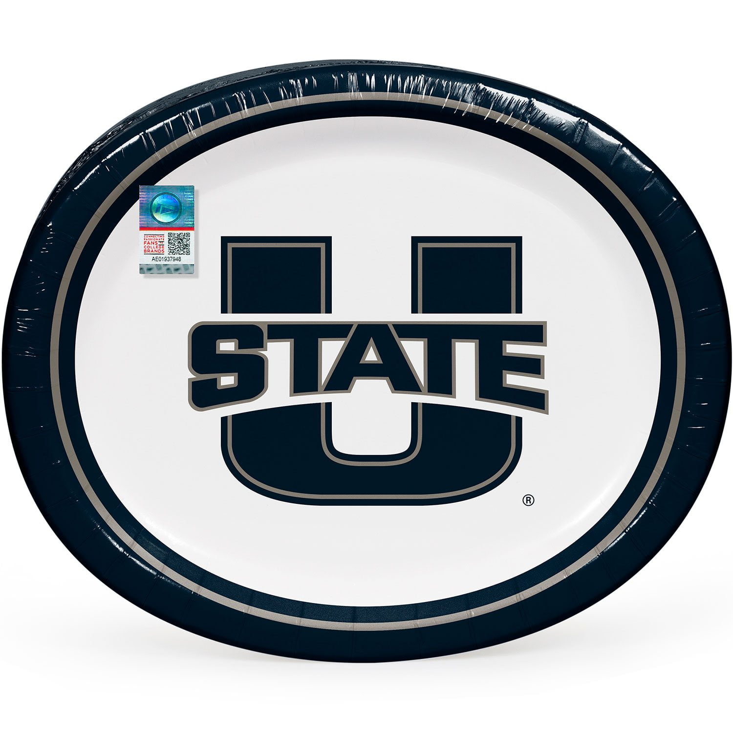 NCAA Oval Paper Plates, 10" x 12", 50 ct., Choose Team - Samsclub.com