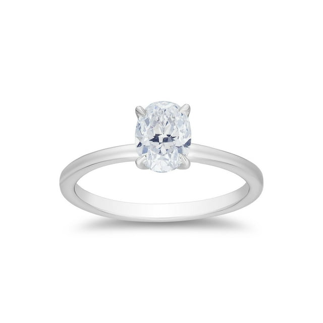 Oval Cut Solitaire Diamond Ring in 18K Gold - Samsclub.com