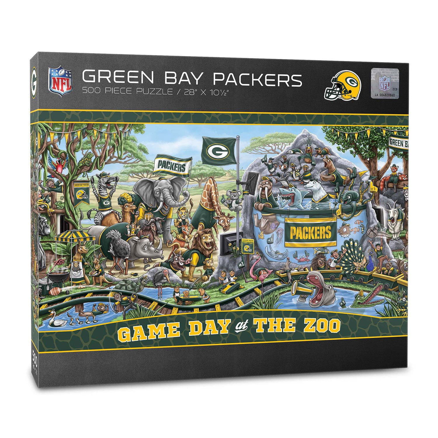 YouTheFan NFL 500 pc. Game Day At The Zoo Puzzle, Choose Team ...