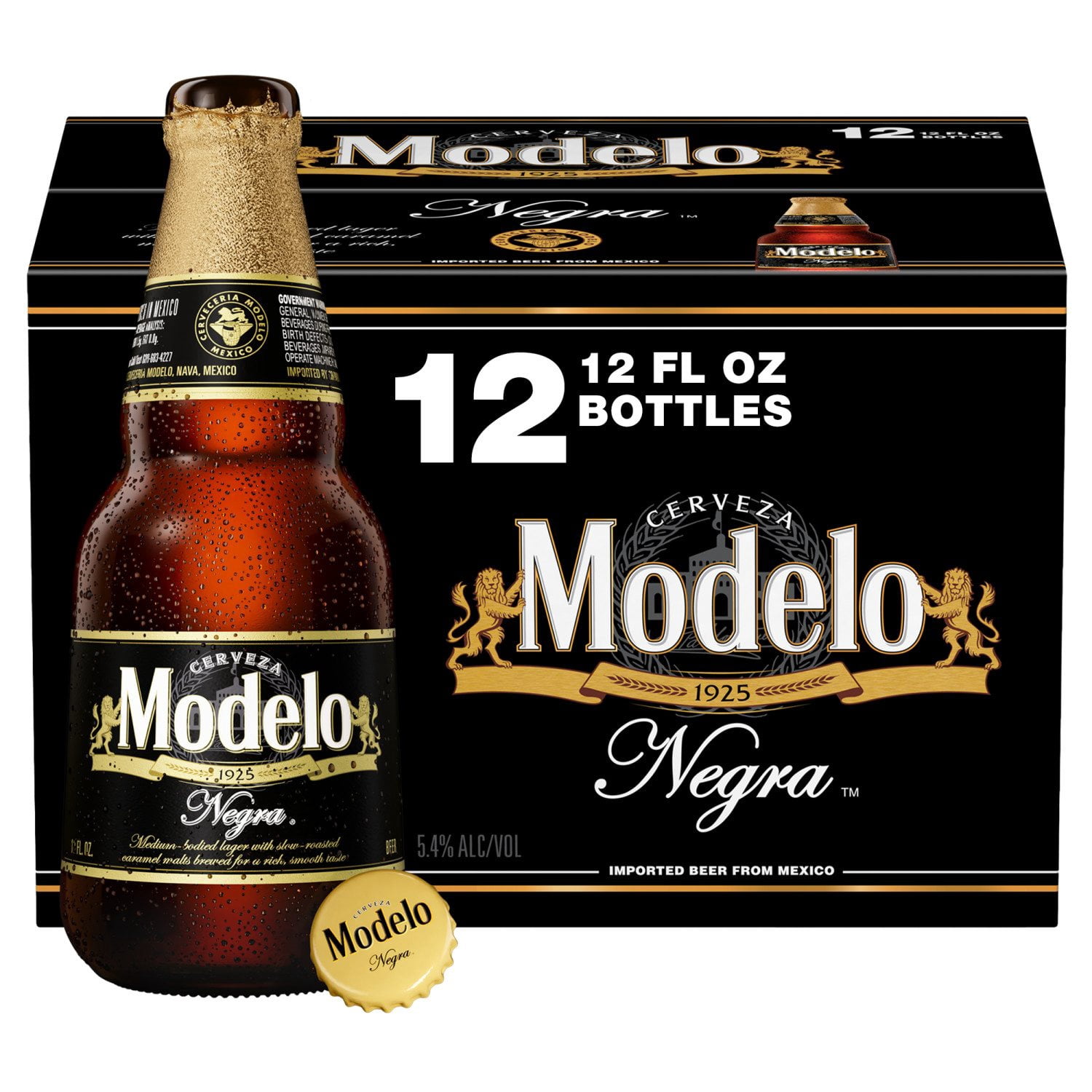 Modelo Negra Mexican Amber Lager Beer, 12 fl. oz. bottle, 12 pk ...