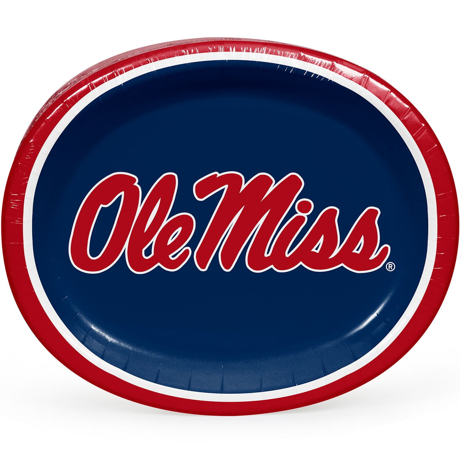 NCAA Oval Paper Plates, 10" x 12", 50 ct., Choose Team - Samsclub.com
