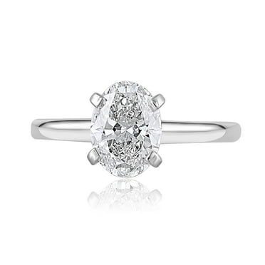 Lab Created Emerald Cut Solitaire Diamond Ring - Samsclub.com
