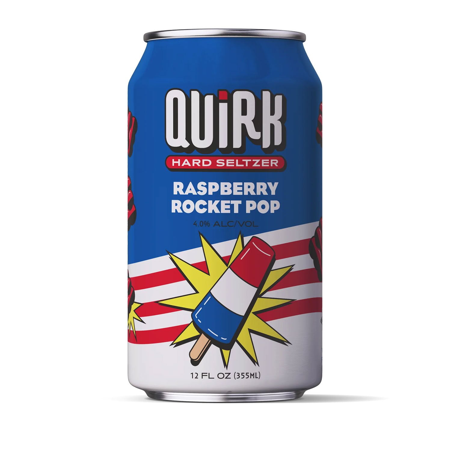Quirk Raspberry Rocket Pop Hard Seltzer, 12 fl. oz. can, 24 pk ...
