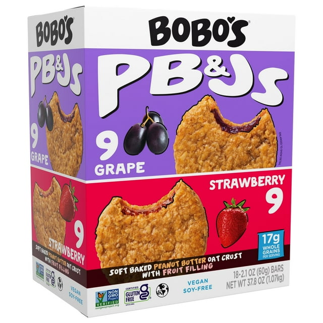 Bobo's PB&J Oat Snacks, Variety Pack, 18 pk. - Samsclub.com