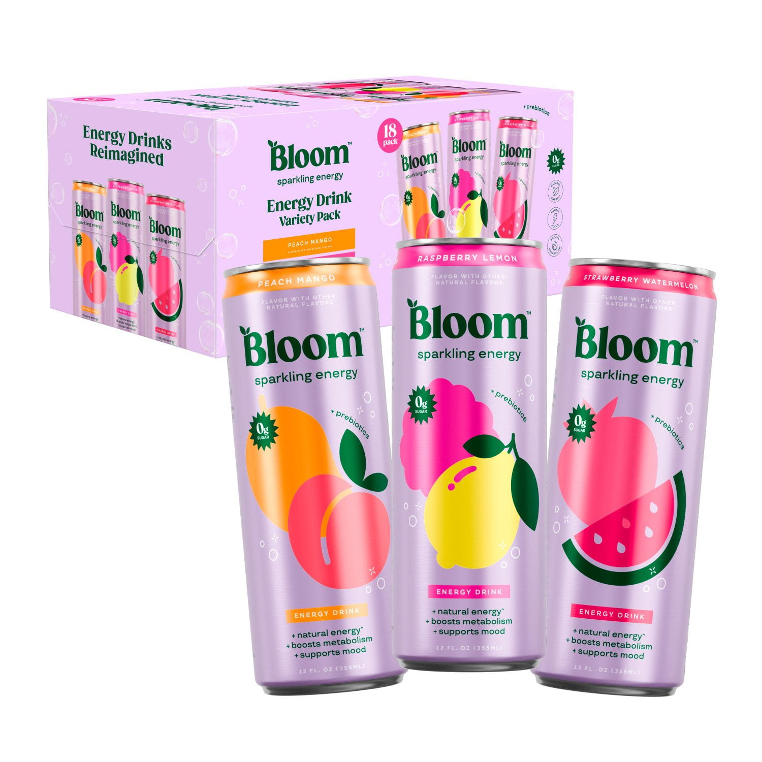 Bloom Sparkling Energy 12 fl. oz., 18 pk. - Samsclub.com