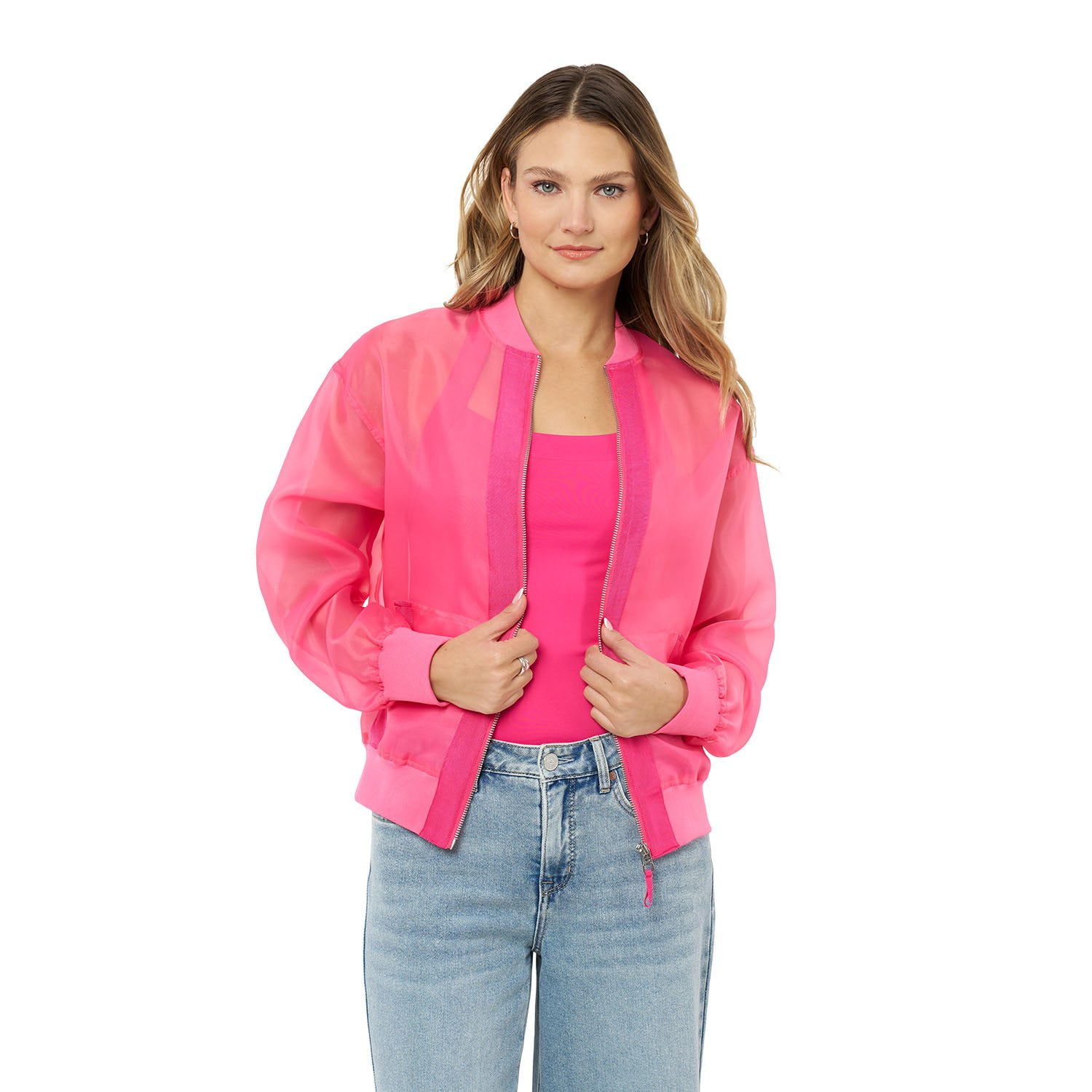 Edited by Remi Bader Women's Sheer Bomber Jacket - Samsclub.com