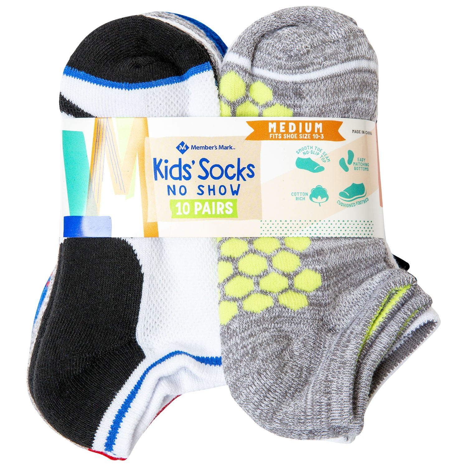 Member's Mark Kid's 10-Pack Socks - Samsclub.com