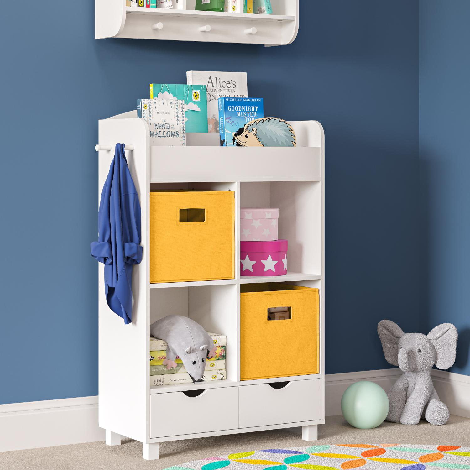 RiverRidge Folding Bins Cube Storage Cubbies, Set of 6 Playroom ...