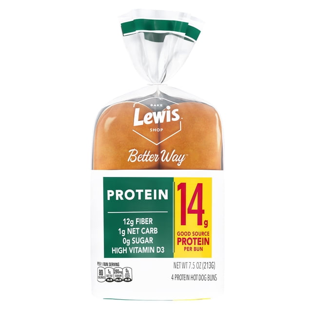 Lewis Bake Shop Better Way Protein Hot Dog Buns, 4 ct. - Samsclub.com