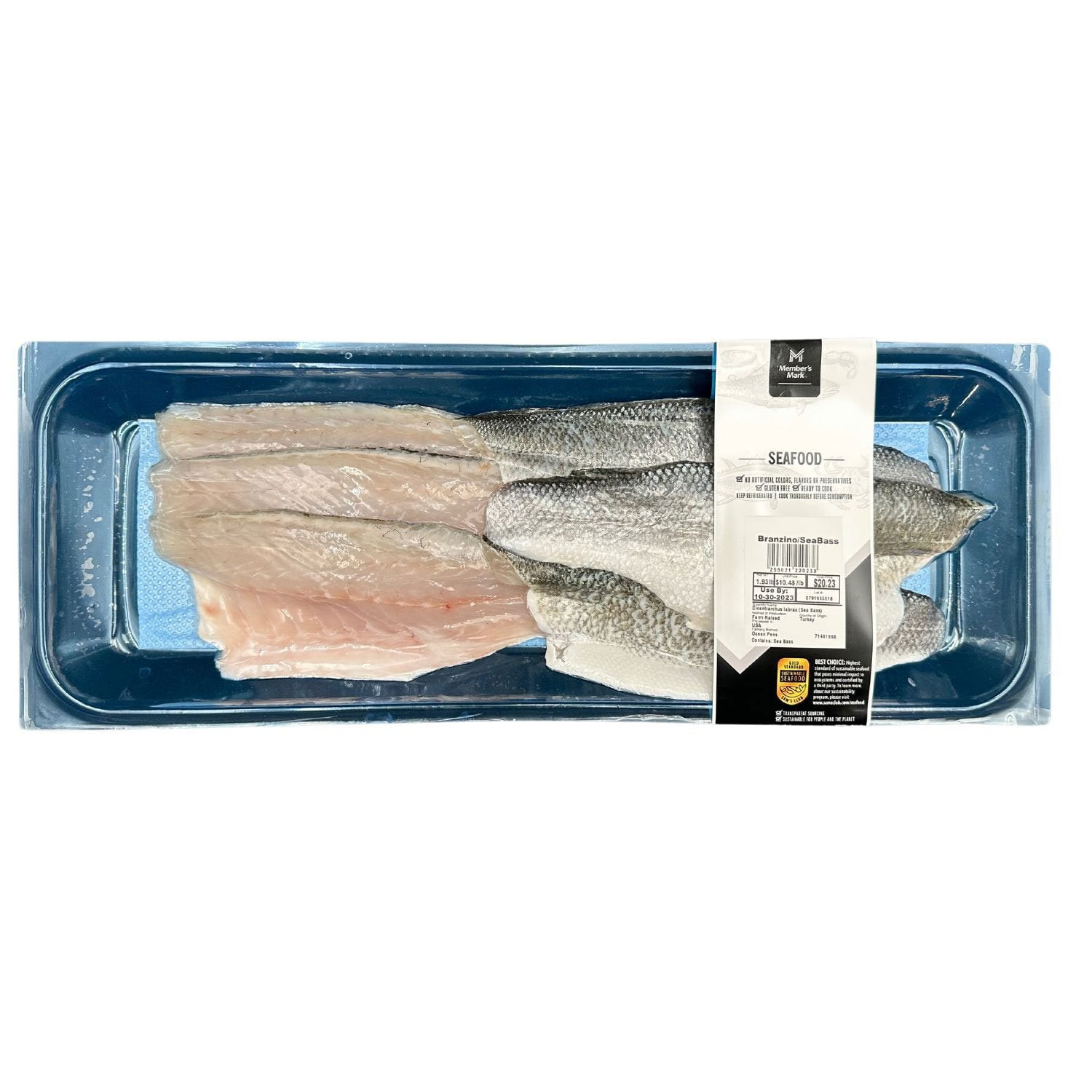Member's Mark Branzino Fillet Sea Bass, priced per pound - Samsclub.com