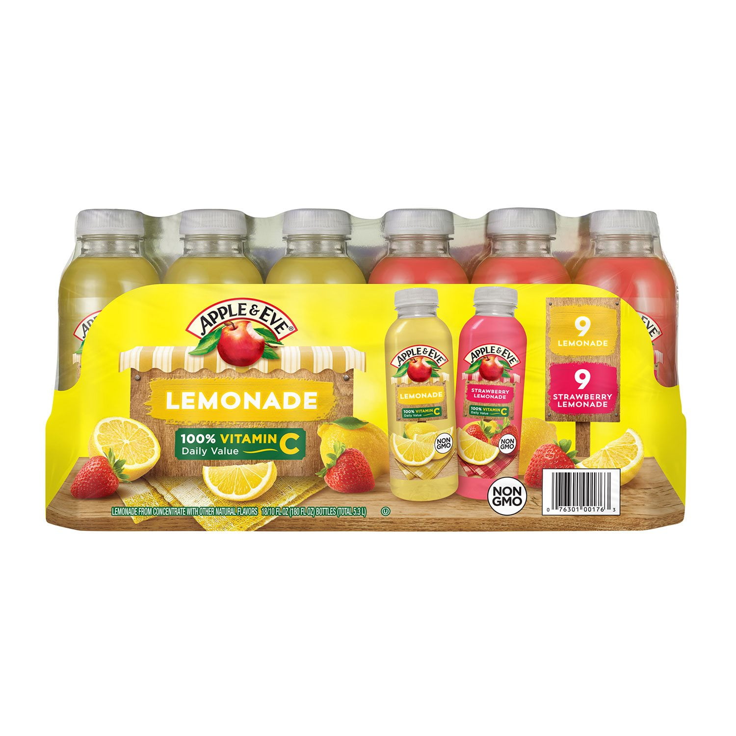 Apple & Eve Lemonade, Variety Pack, 10 fl. oz., 18 pk. - Samsclub.com