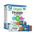 Orgain Organic Plant Based Protein Snack Bars, Chocolate Chip Cookie ...