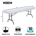 Lifetime 8' Commercial-Grade Folding Table - 4 Pack - Samsclub.com