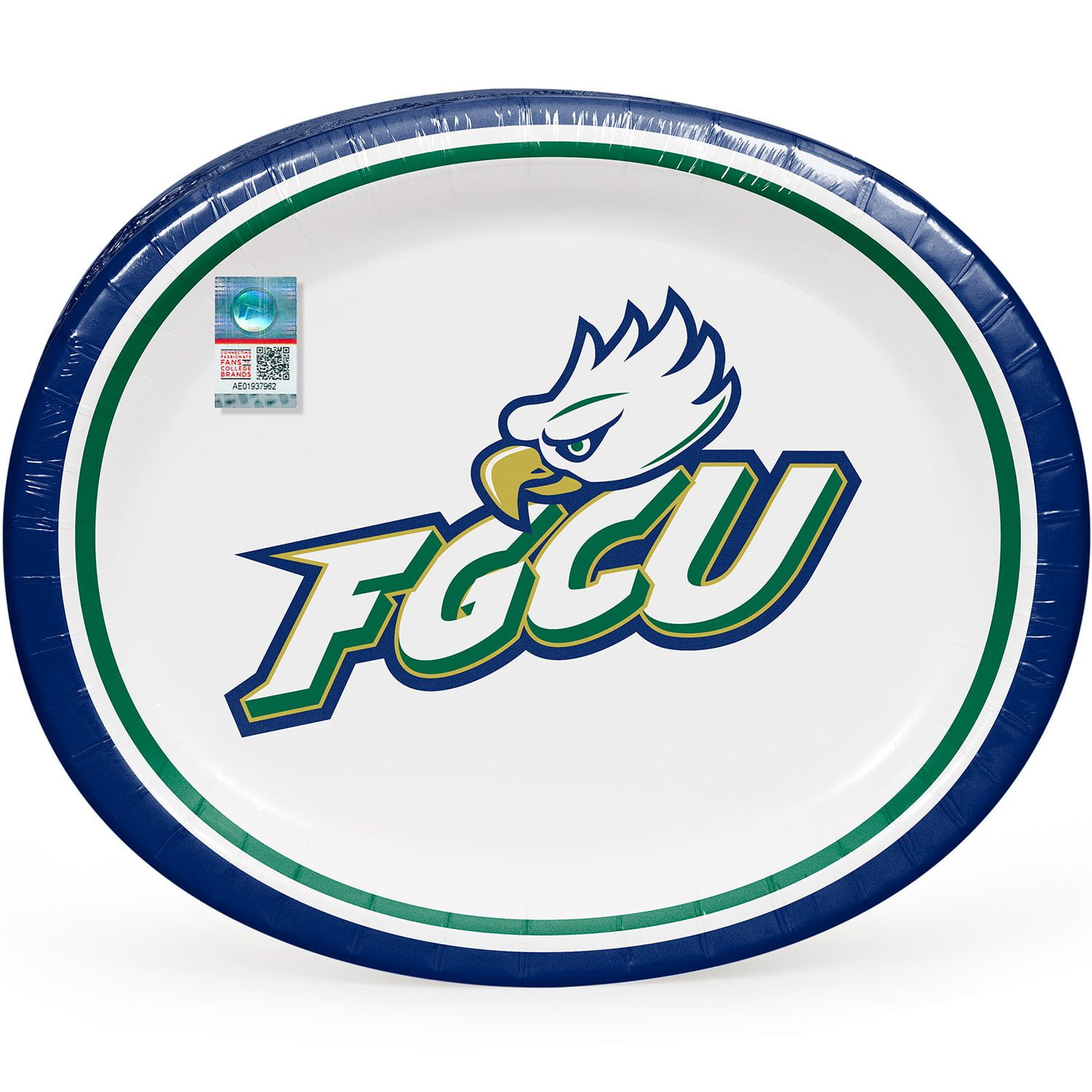NCAA Oval Paper Plates, 10" x 12", 50 ct., Choose Team - Samsclub.com