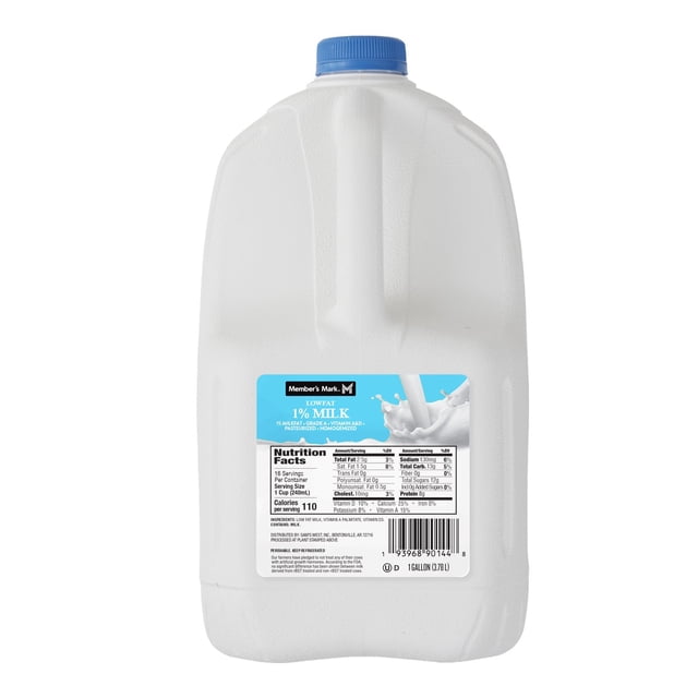 Member’s Mark 1% Low Fat Milk, 1 gal. - Samsclub.com