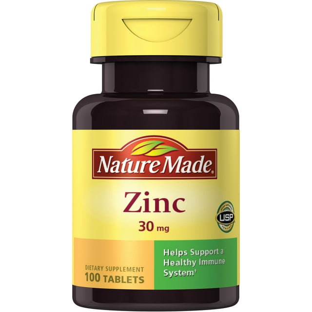 Nature Made® Zinc 30 mg Tablets (100 ct., ea. 3 pk.) - Samsclub.com