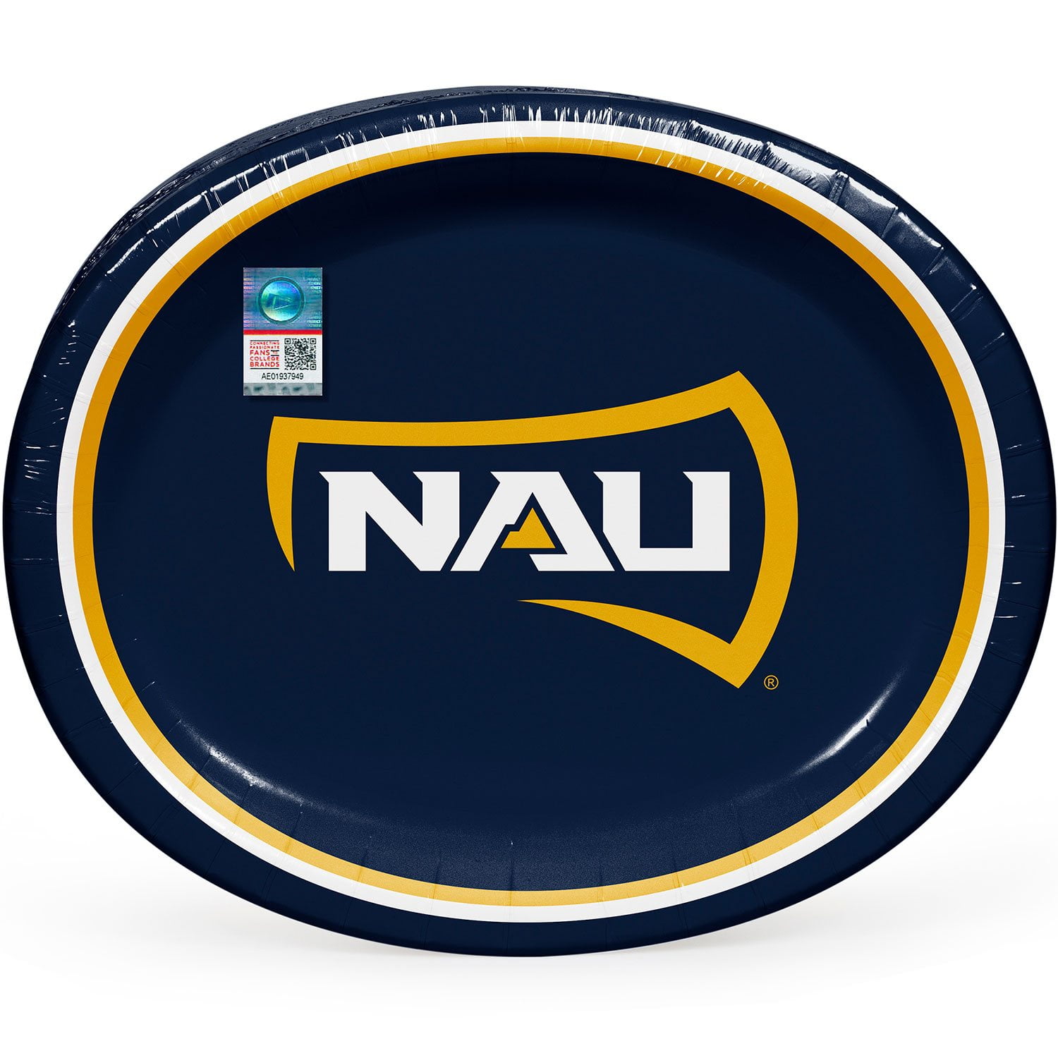 NCAA Oval Paper Plates, 10" x 12", 50 ct., Choose Team - Samsclub.com