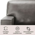 Emery Top-Grain Leather Sofa and Loveseat, Assorted Colors - Samsclub.com
