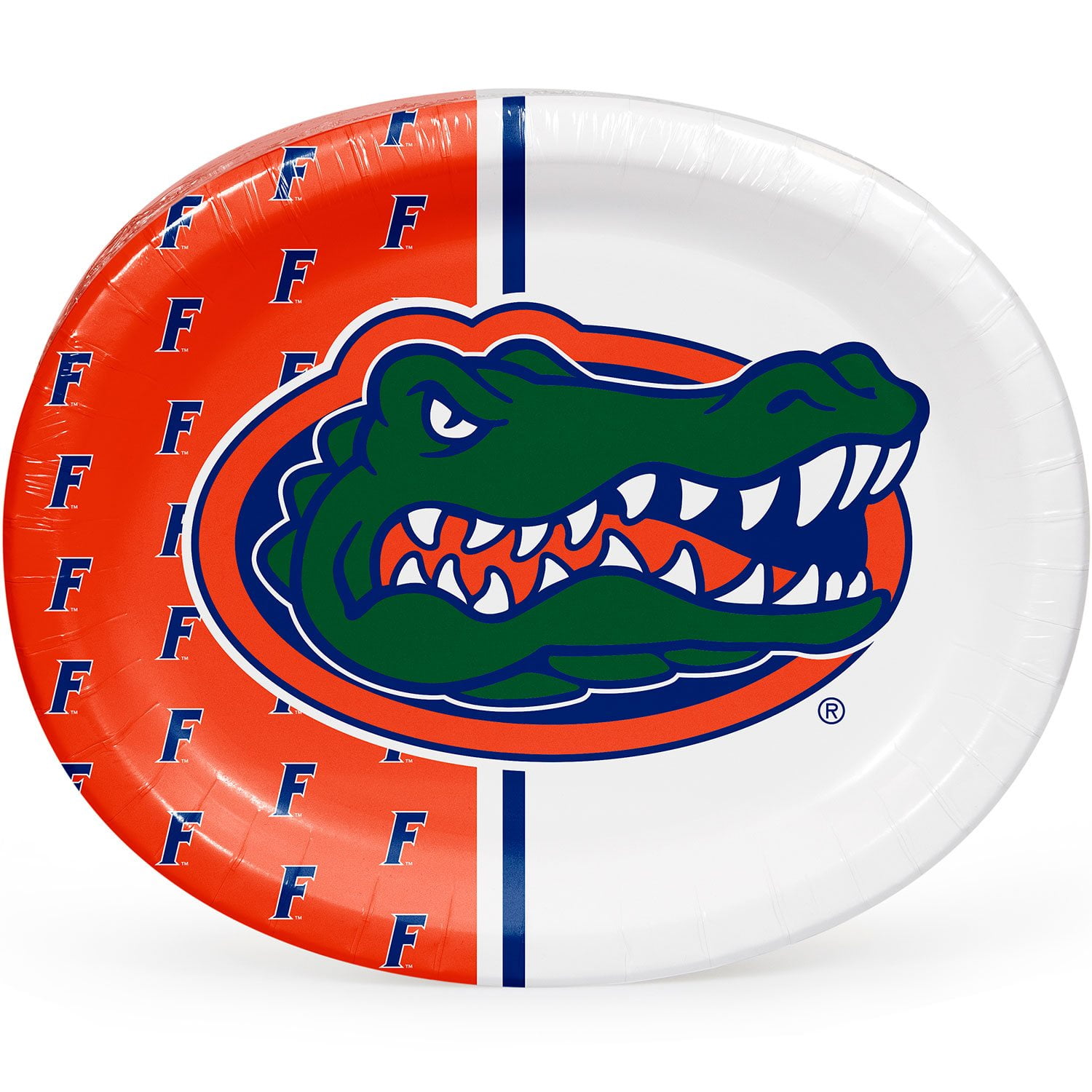NCAA Oval Paper Plates, 10" x 12", 50 ct., Choose Team - Samsclub.com