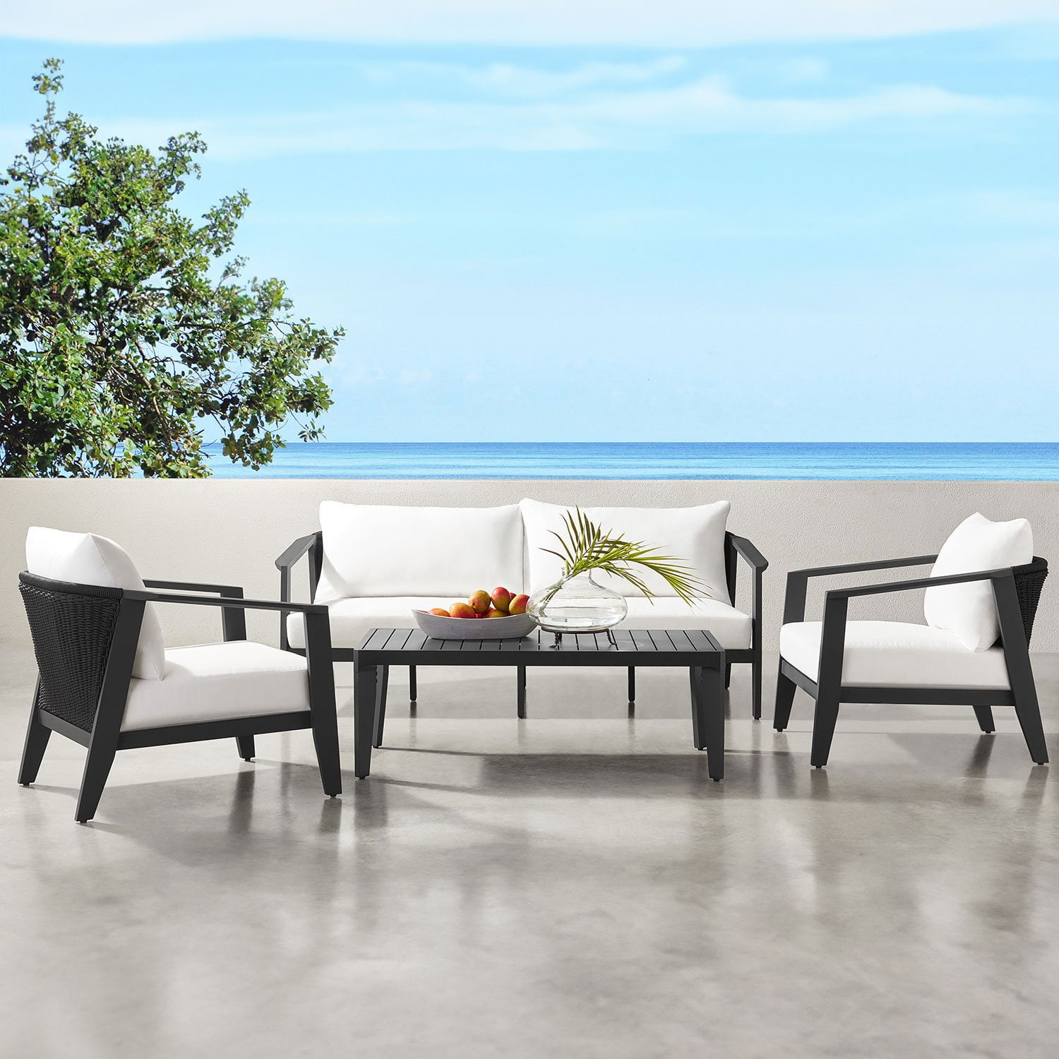 Member's Mark Madrid 4-Piece Deep Seating Set with Sunbrella Fabric ...