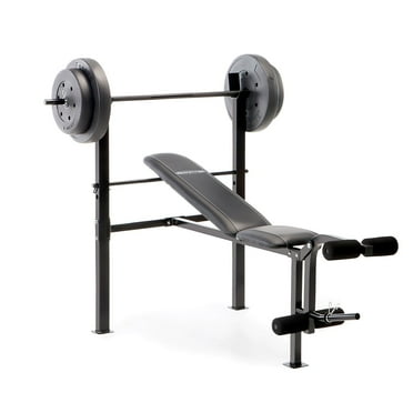 Marcy Standard Weight Bench, Butterfly Attachment & Leg Developer ...